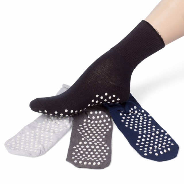 Halksockor vuxna och äldre. Strumpor med halkskydd, förhindrar fallolyckor.